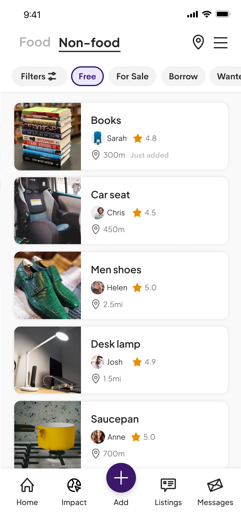 Olio - Your local go-to for free food (and more)